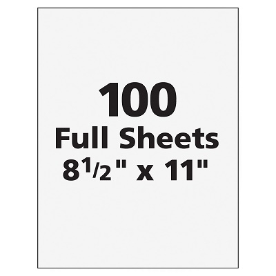 PRES-a-ply Printer Labels, 8.5" x 11", White, Laser & Inkjet, 100/Box ...