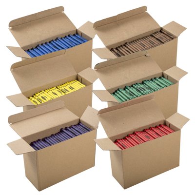 Premium Kids' Restaurant Crayons Loose Bulk 6 Colors, 3000 Total | # ...